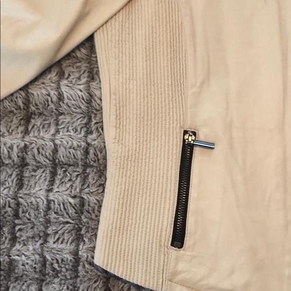 Zara | Jackets & Coats | Zara Vegan Leather Tan Colored Jacket | Poshmark